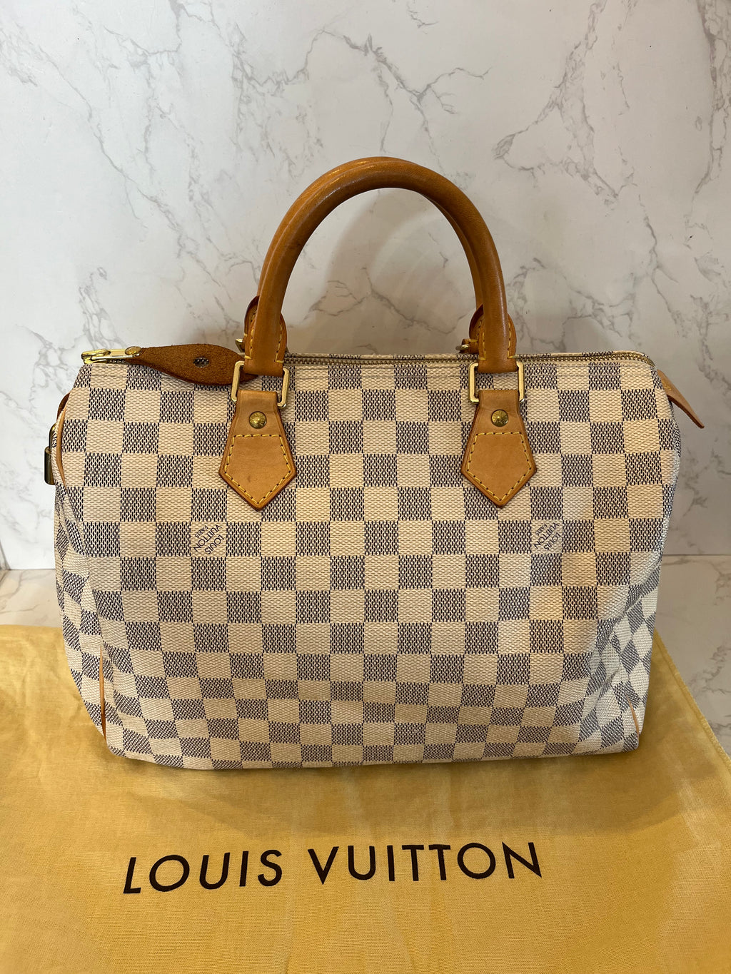 Pre Loved Louis Vuitton Vintage Damier Azure Speedy 30 – Twice Loved ...